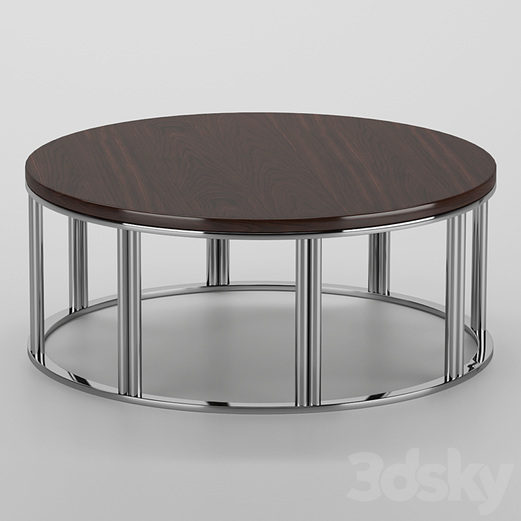 Metal coffee table circle - Table - 3D model