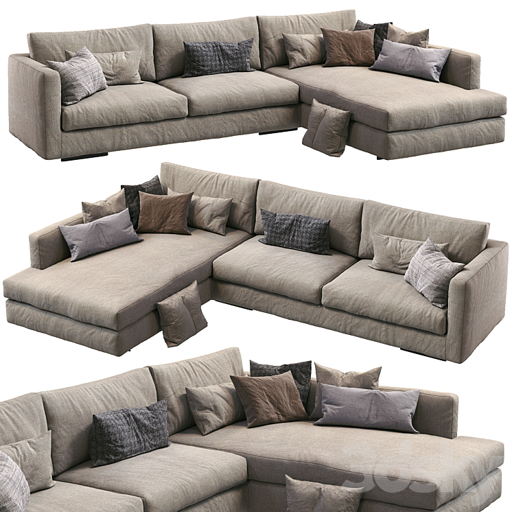 Flexform Sofa MAGNUM - Sofa - 3D model