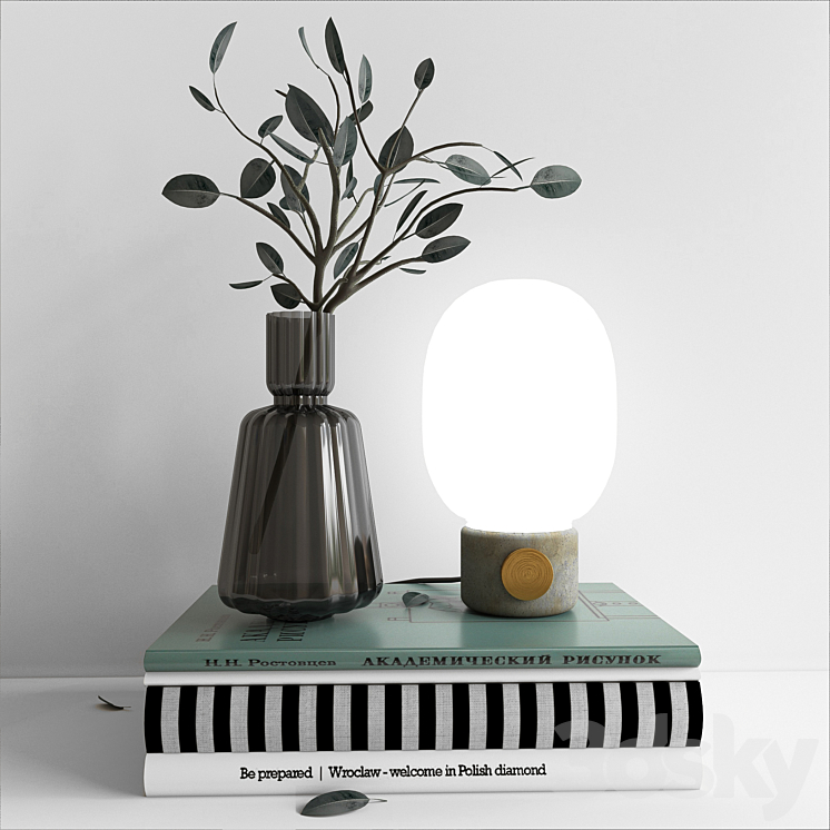 set 03 - Decorative set - 3D model