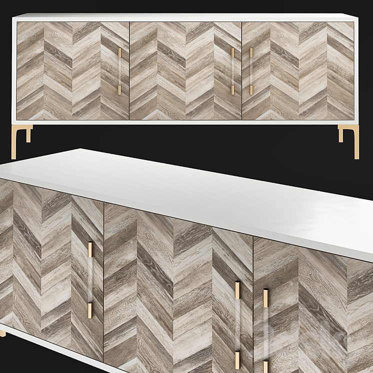Amalfi Buffet Table - Sideboard & Chest of drawer - 3D model