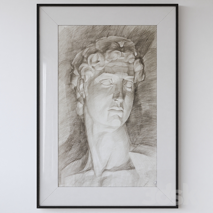 David frame 2 - Frame - 3D model