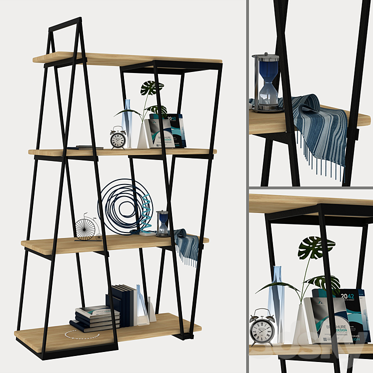 Rack Pyramid with decor - Rack - 3D model