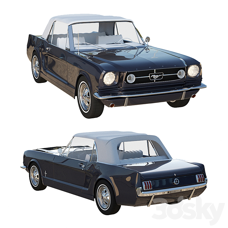 Ford Mustang 1965 - Ground Transport - 3D model
