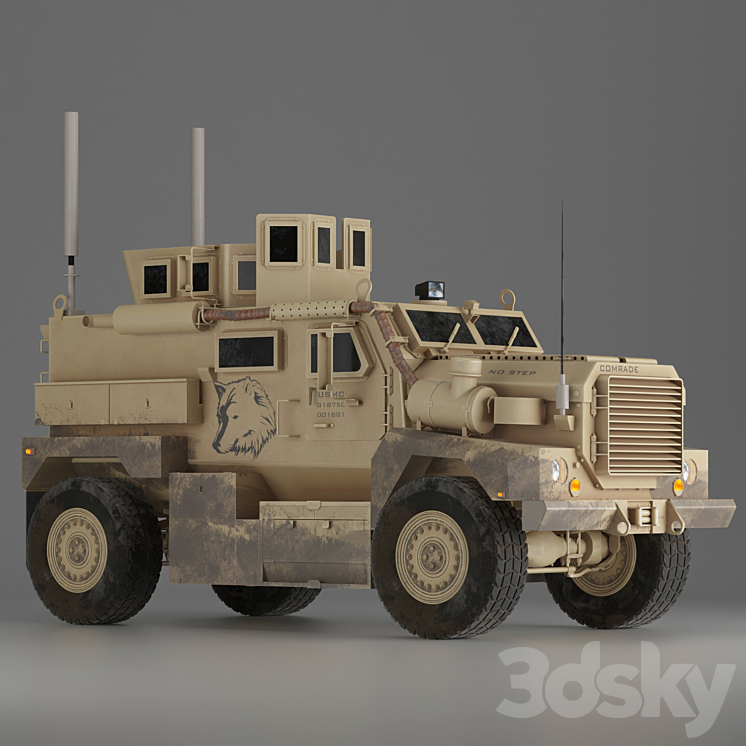 Cougar 4x4 military vehicle - Ground Transport - 3D model