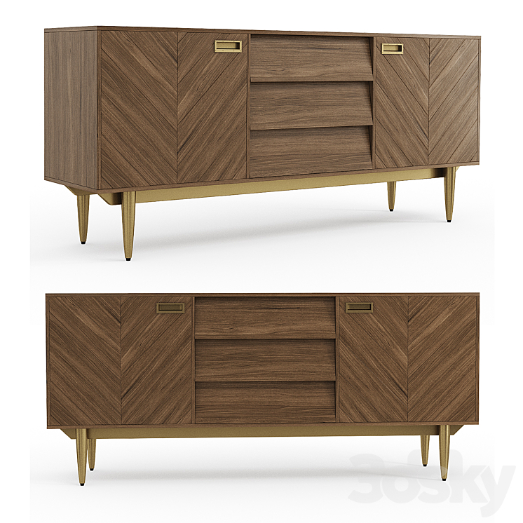 Greyson sideboard dresser - Sideboard & Chest of drawer - 3D model