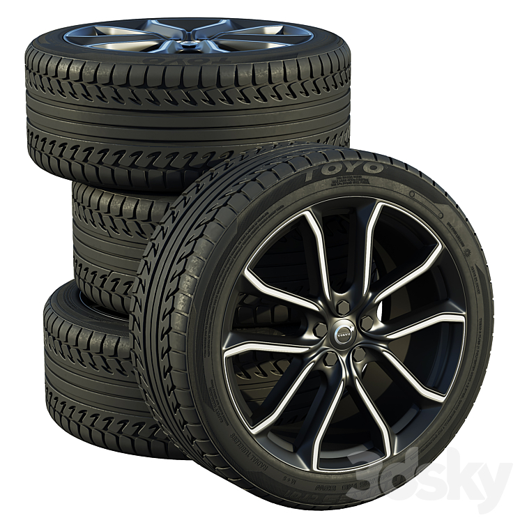 Volvo Wheels - Ground Transport - 3D model