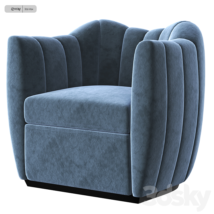 Willy guglielmo ulrich - Arm chair - 3D model