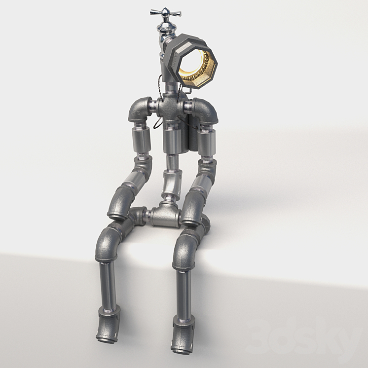 Robot light - Table lamp - 3D model