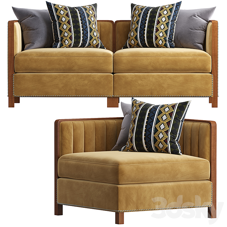 Cupid Corner Chair - Sofa - 3D model