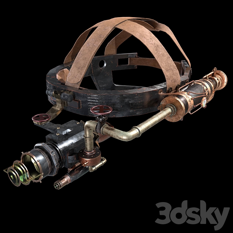 Steampunk night vision device - Miscellaneous - 3D model