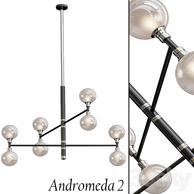 Andromeda 2 - Pendant light - 3D model