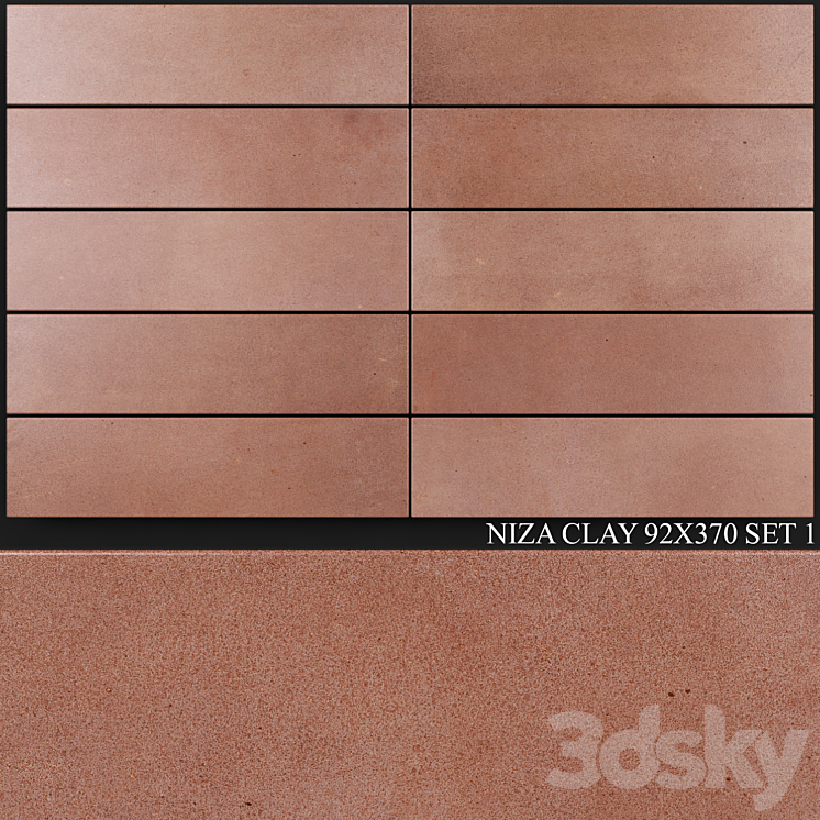 Peronda Niza Clay 92x370 Set 1 - Tile - 3D model
