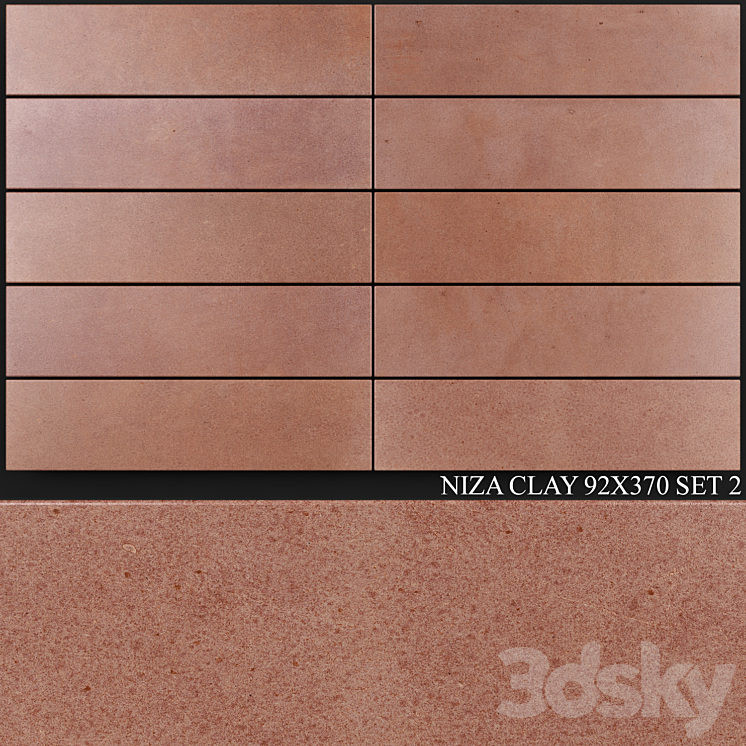 Peronda Niza Clay 92x370 Set 2 - Tile - 3D model