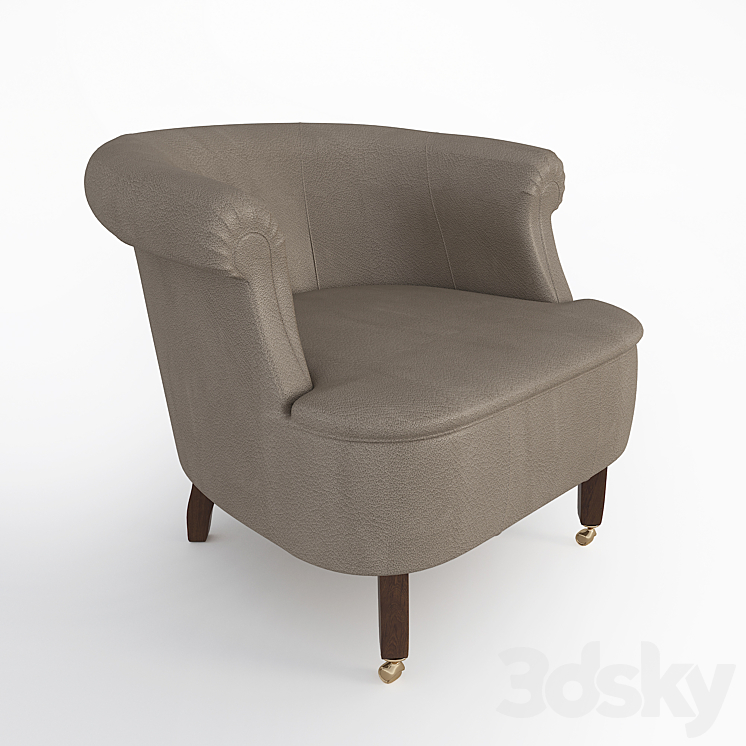 Poltrona Frau Club - Arm chair - 3D model