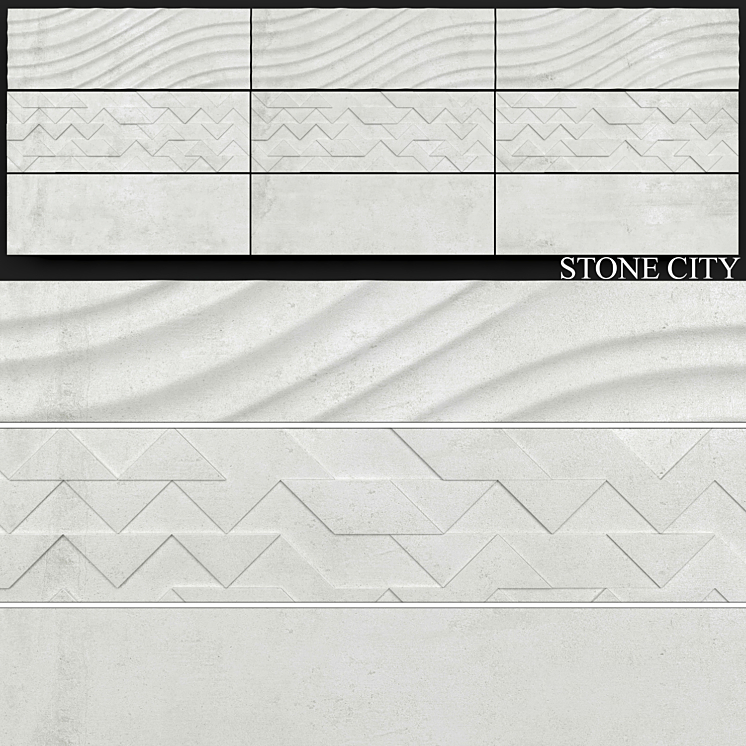 Paradyz Stone City - Tile - 3D model
