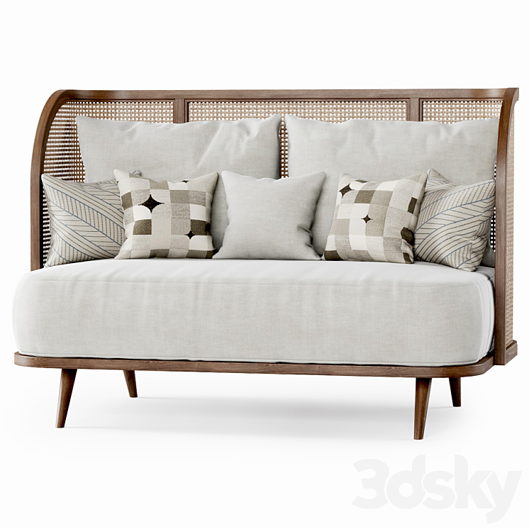 Two-seater garden sofa CV22 / Double garden sofa - Sofa - 3D model