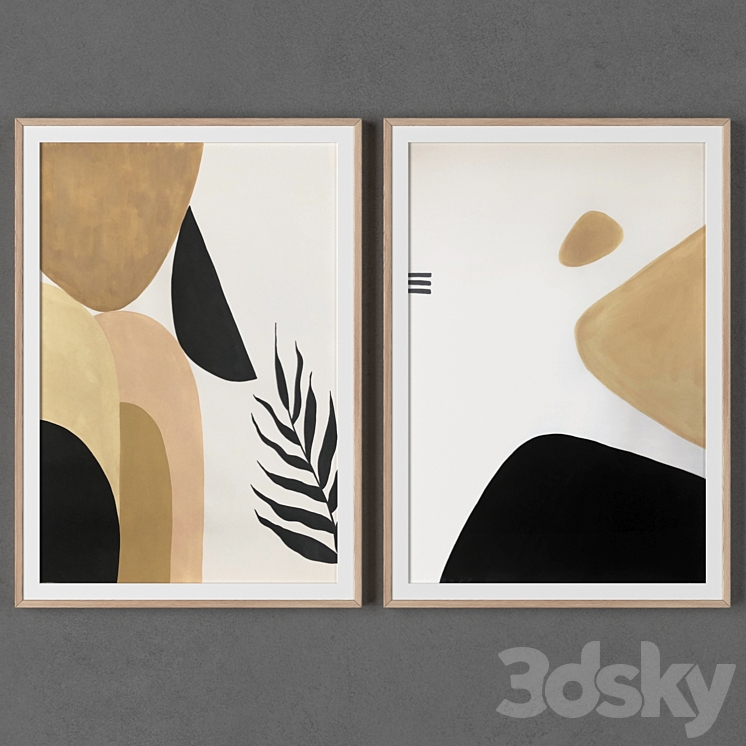 Painting 1011 - Frame - 3D model