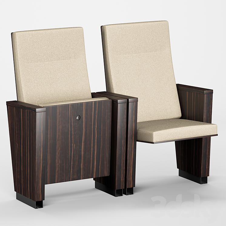 Chair for congress hall - Arm chair - 3D model