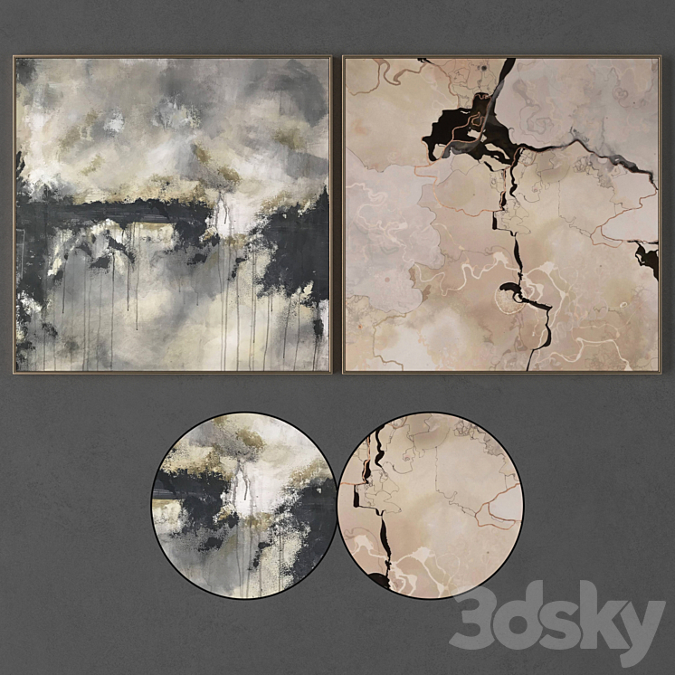 Painting_1020 - Frame - 3D model