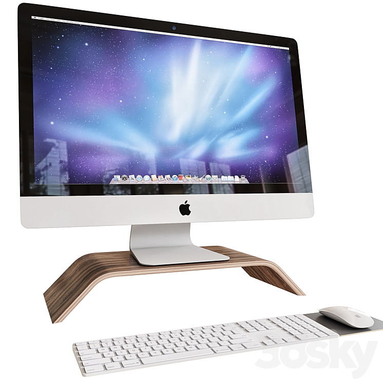 Apple iMac realistic mockup - PC & other electronics - 3D model
