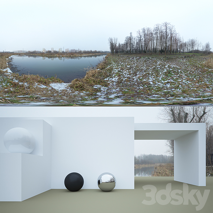 Hdri. December. Shore - HDRI - 3D model