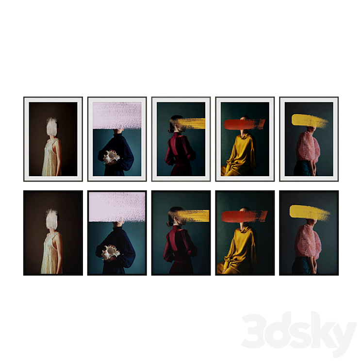 Concept photography set # 1 - Frame - 3D model