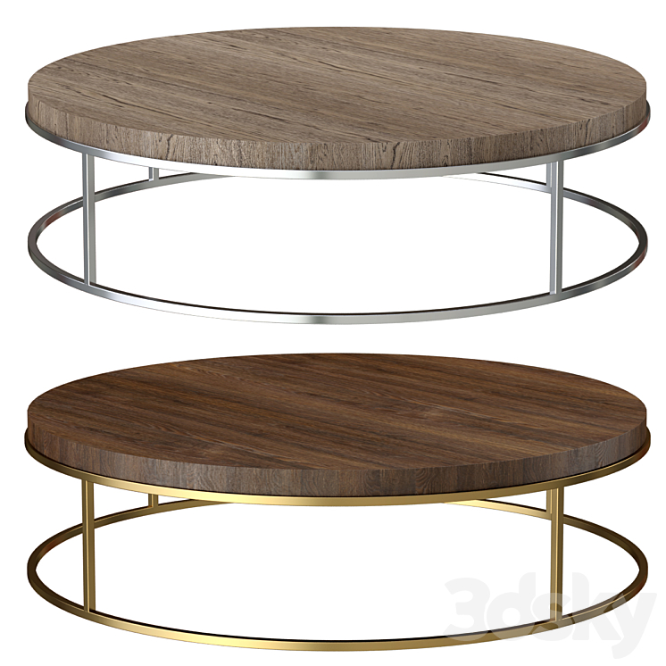 RH Modern Nicolas round coffee table - Table - 3D model