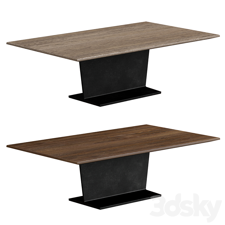 RH Modern I-beam coffee table - Table - 3D model
