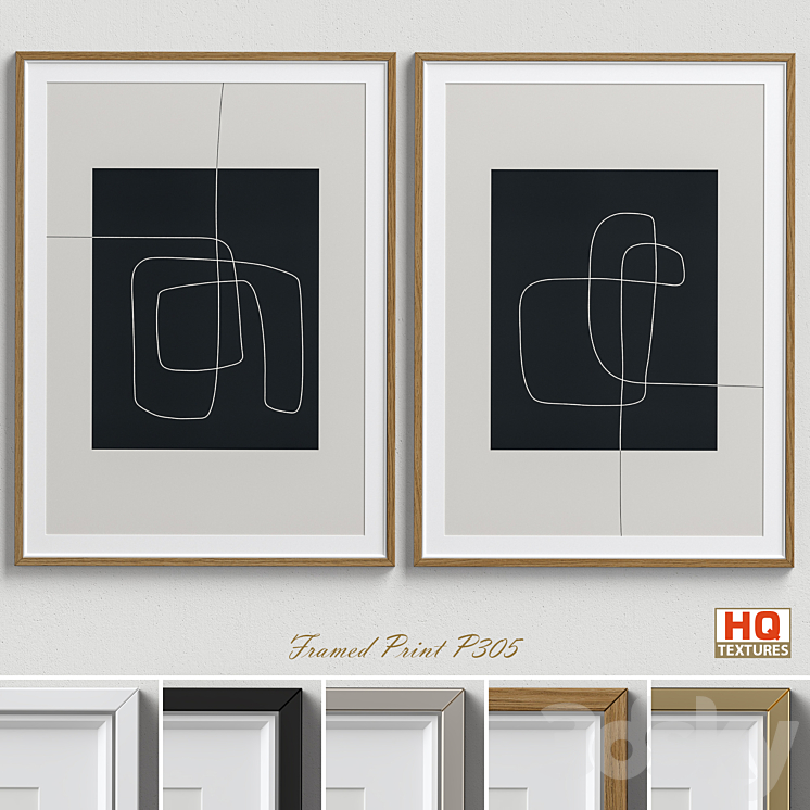 Framed Print P-305 - Frame - 3D model