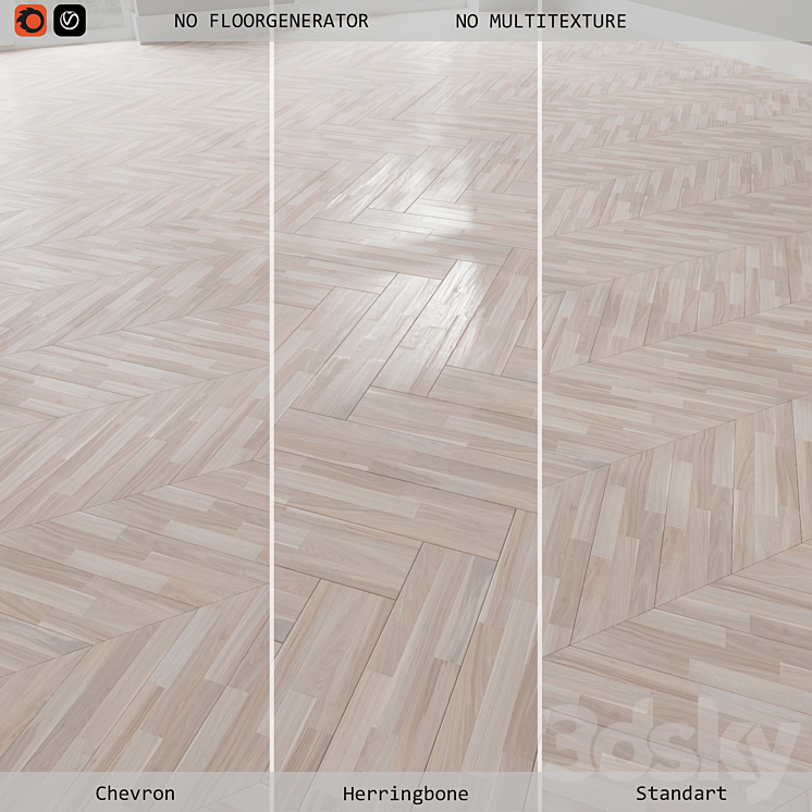 Floor laminate 112 Frozen pear - Floor coverings - 3D model