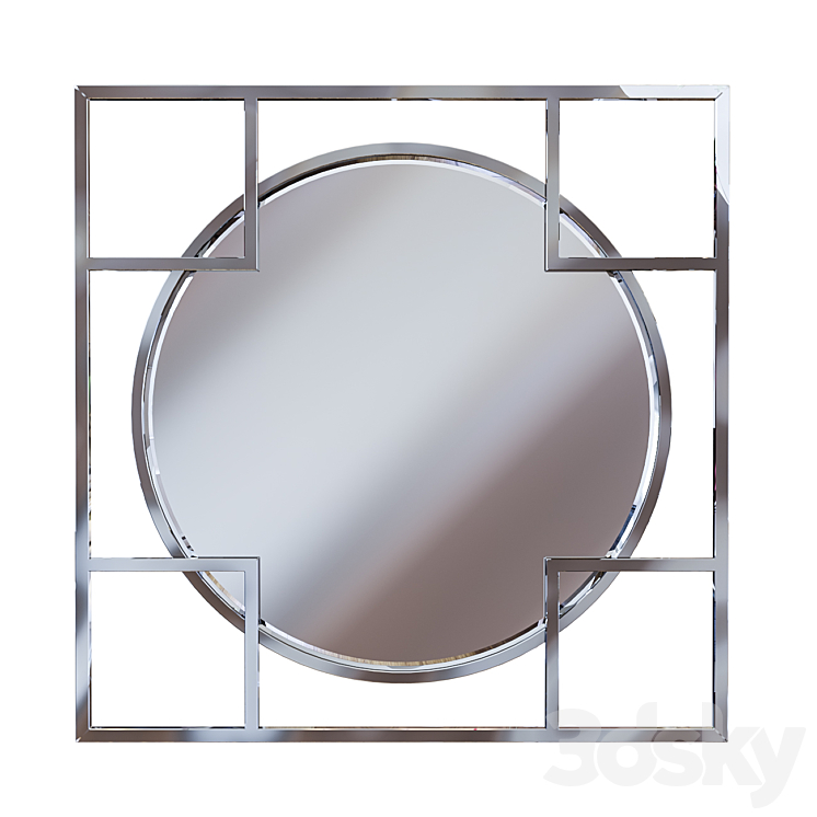 Square decorative mirror KFE1120 - Mirror - 3D model