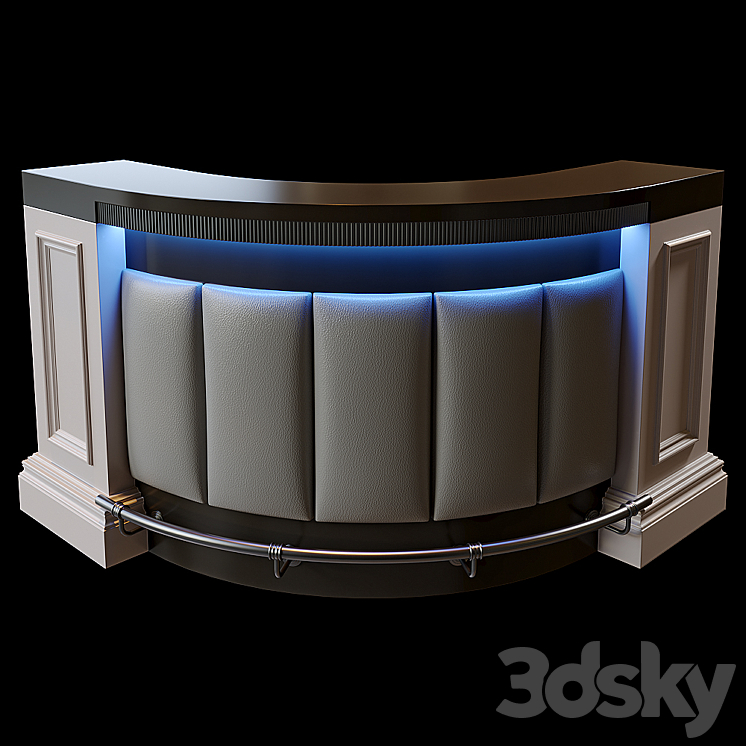 Bar counter - Restaurant - 3D model