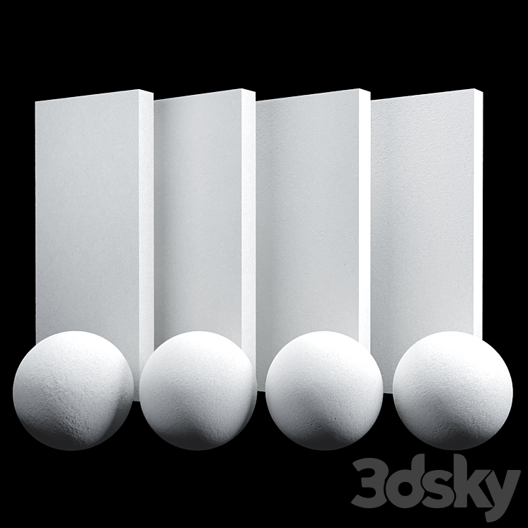 Limestone White Stone - Stone - 3D model
