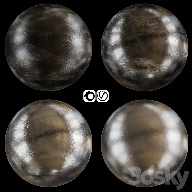 Black metal - Metal - 3D model