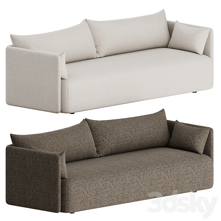 Offset Sofa 3 Seater by Menu - Sofa - 3D model