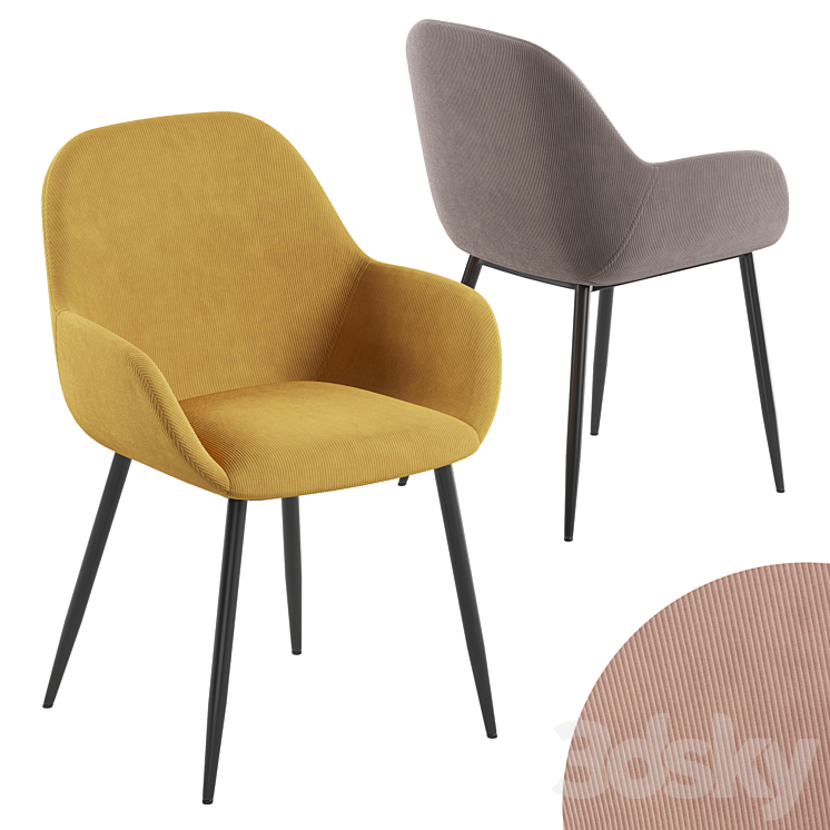 La forma Konna - Chair - 3D model