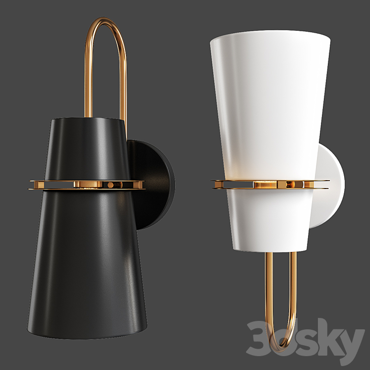 Laura wall 2 - Wall light - 3D model