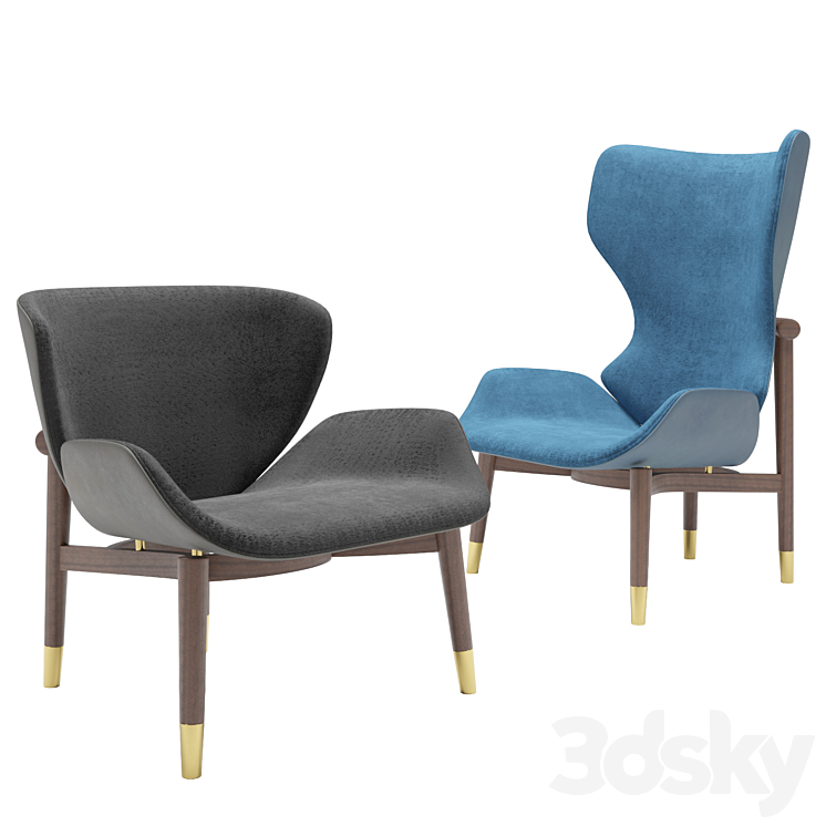 Baxter jorgen armchair - Arm chair - 3D model