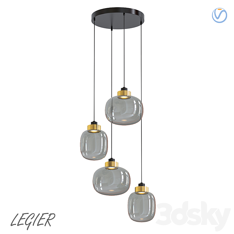 Legier - Pendant light - 3D model