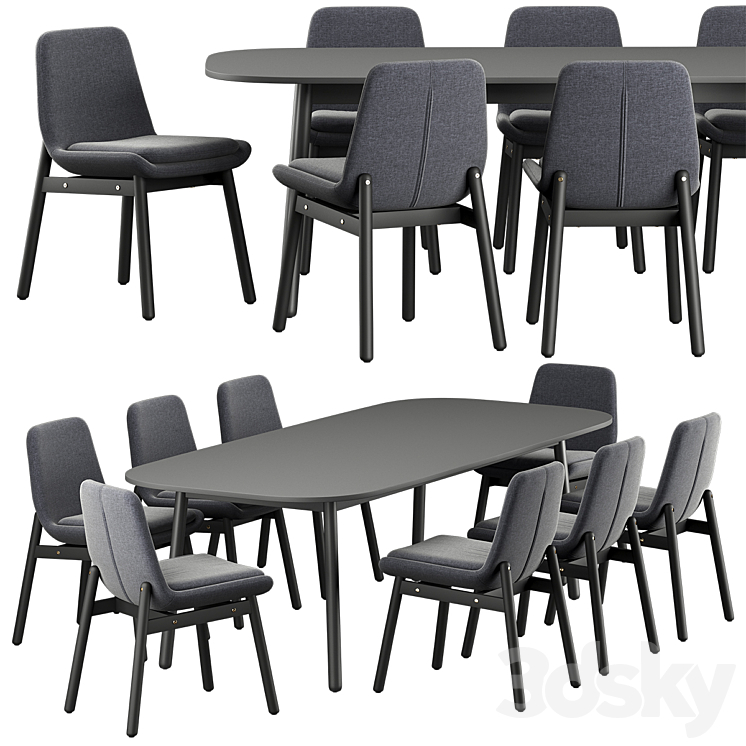 Vedbo Wedbu Ikea S Table Chair - Table + Chair - 3D model