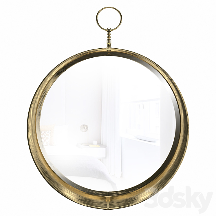 Sherill Metal Accent Mirror - Mirror - 3D model