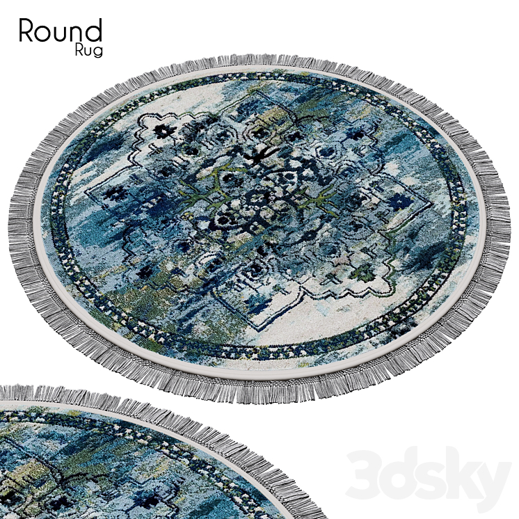 Round rug 27 - Rug - 3D model
