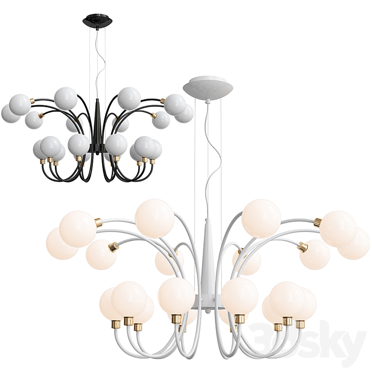 Chandelier Aida (20 Lights) - Pendant light - 3D model
