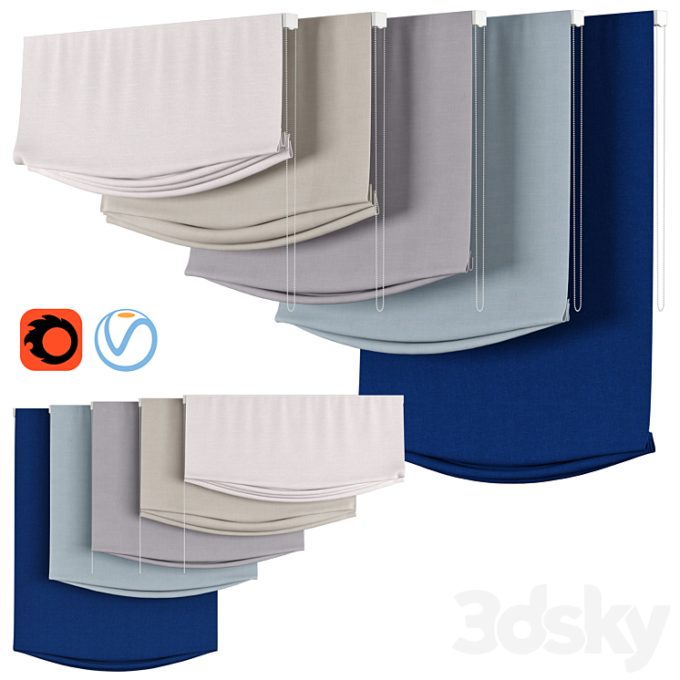 Roman Curtains 59 | Loom Decor | Classic Linen | Relaxed roman shade ...