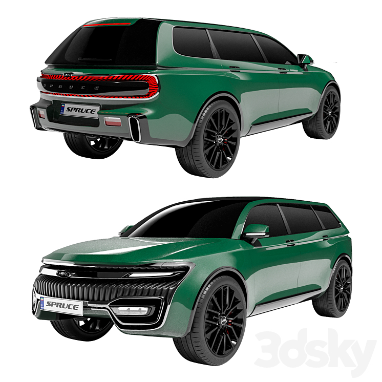 MVM Spruce SUV - Transport - 3D model