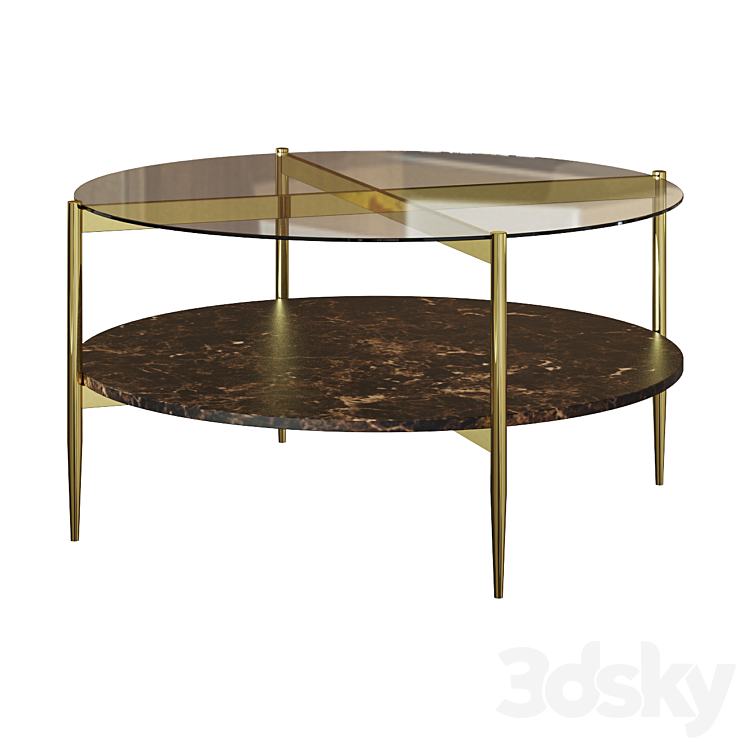 Coffee table Kamilah Ø 84 cm - Table - 3D model