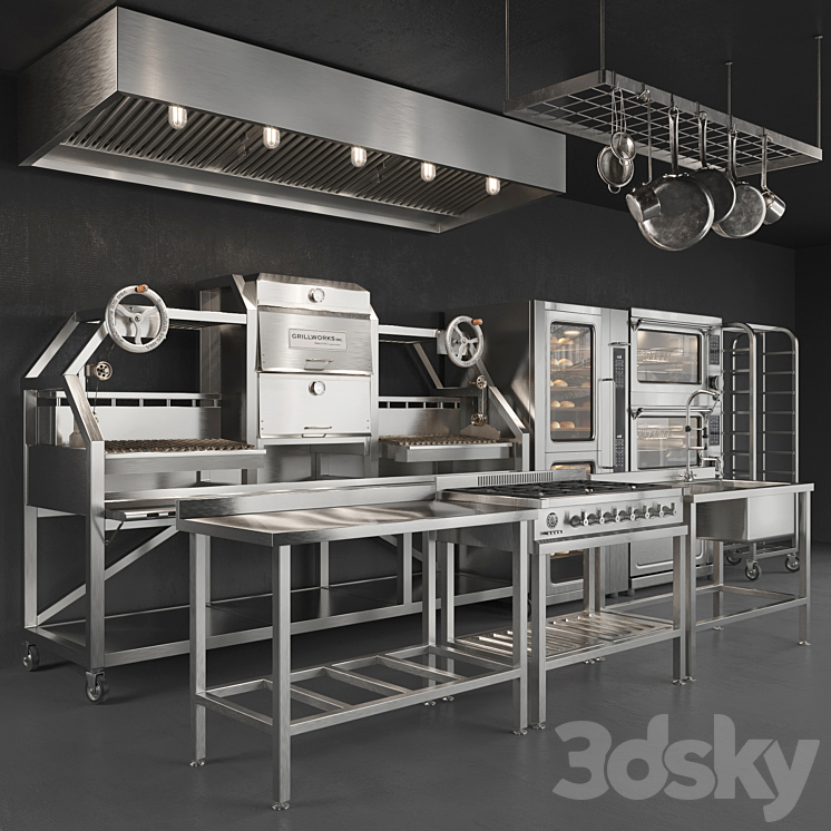 Kitchen Equipment - Restaurant - 3D model