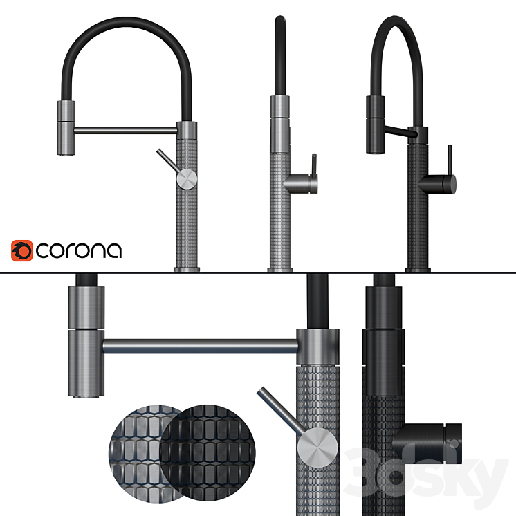 Foster SKIN | Kitchen faucet - Faucet - 3D model