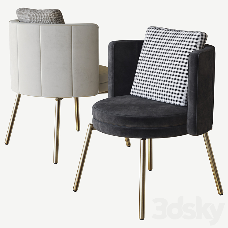 dining little armchair swivel torii - Arm chair - 3D model