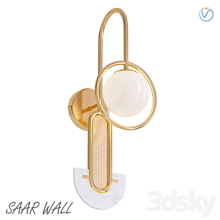Saar Wall - Wall light - 3D model